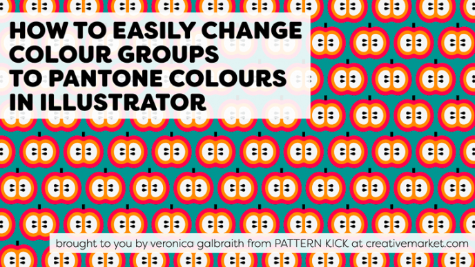 How to change colour groups to Pantone colours in Illustrator [video ...