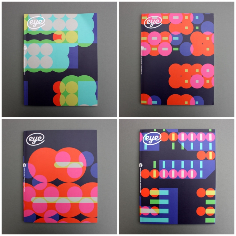 Pattern and colour on Eye Magazine's 8000 unique covers - Pitter Pattern